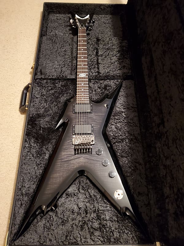 Dean DCR Razorback 2011 Trans Black | Reverb