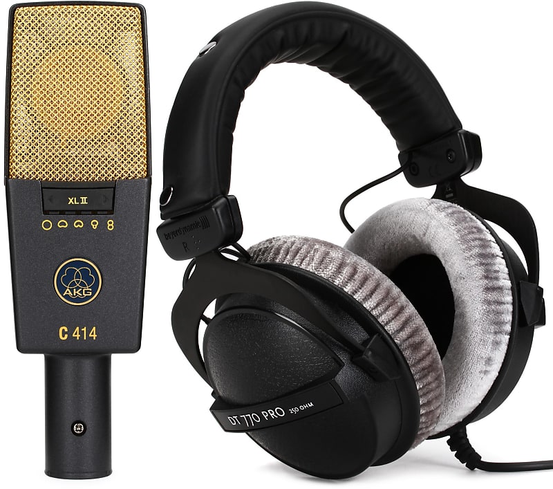AKG C414 XLII Large-diaphragm Condenser Microphone Bundle | Reverb