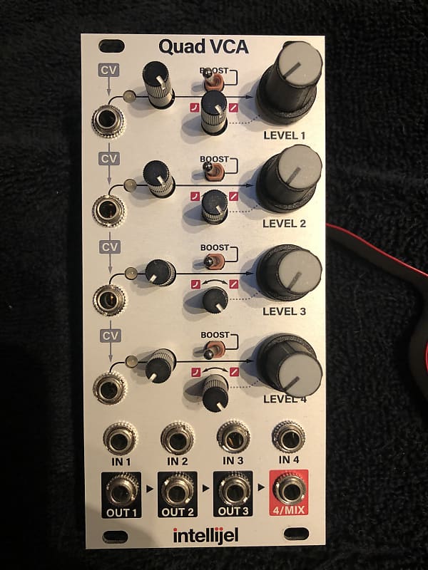 Intellijel Quad VCA Eurorack Module 2019 Silver | Reverb