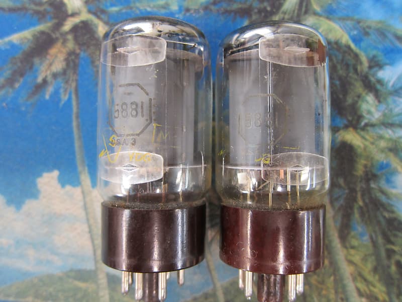 Pr Vintage Tungsol 5881/6L6 Power Tubes 1960s, Military, | Reverb