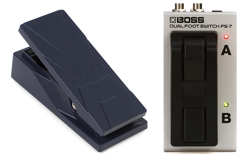 Boss EV-30 Dual Expression Pedal Bundle with Boss FS-7 Dual | Reverb