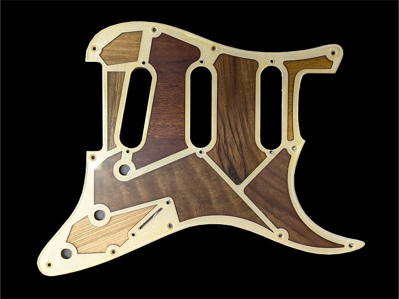 Stratocaster Pickguard Exotic Wood Epoxy Resin | Reverb Australia