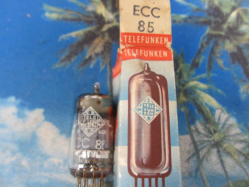 NOS Vintage Telefunken ECC85 6AQ8 Preamp Tube, NEW, | Reverb
