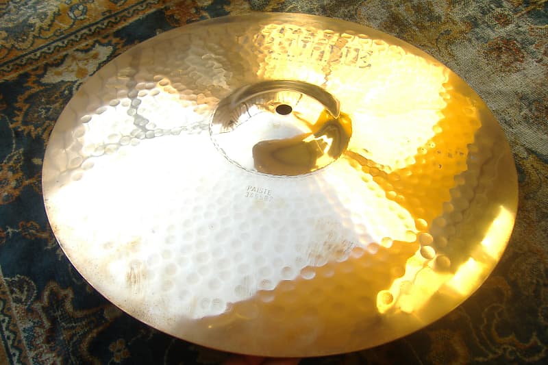 1983 Original PAISTE White RUDE 16" Crash Ride EX 1302 Gs | Reverb