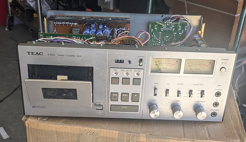 Teac A-650 Cassette Deck box manual needs complere | Reverb