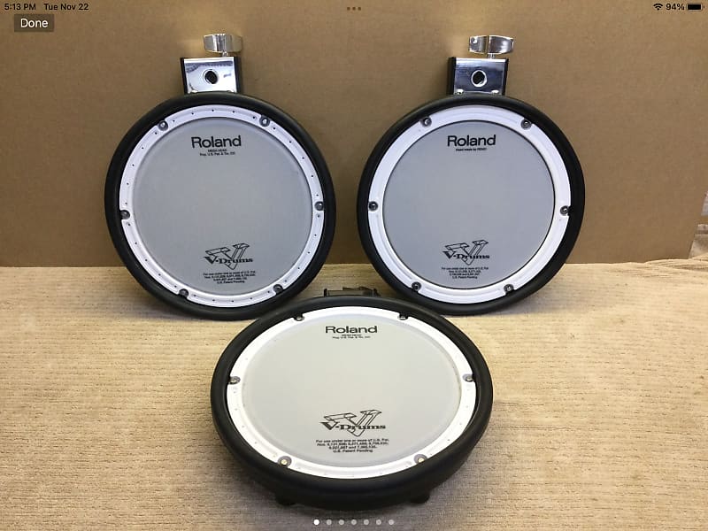 Set Of 3 Roland PDX-8 V-Drum 8” Dual Trigger Mesh Pads w/ | Reverb