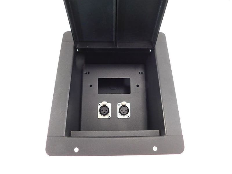 PROCRAFT FPML-1DEC2X-BK Recessed Stage Pocket / Floor Box 1 | Reverb