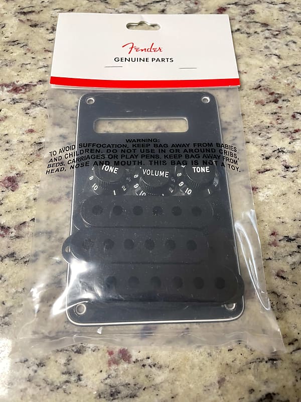 Genuine Fender Stratocaster Accessory Kit (Black) | Reverb