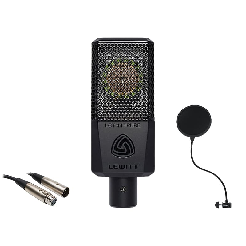 Lewitt LCT 440 PURE Condenser Microphone with Microphone Pop | Reverb