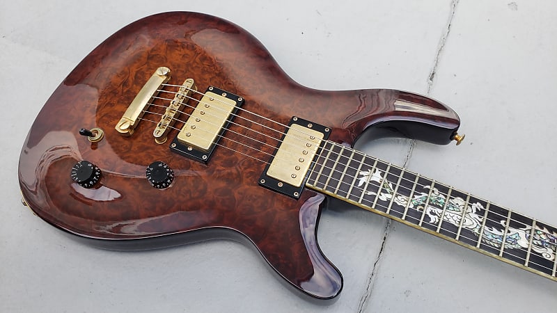 Palmer Custom (2007) - Burl top, MOP Dragon inlay | Reverb