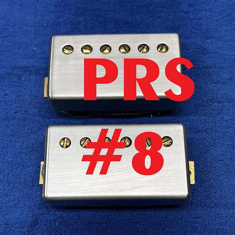 PRS #8 Pickups matched set 2002 - Nickle / gold | Reverb