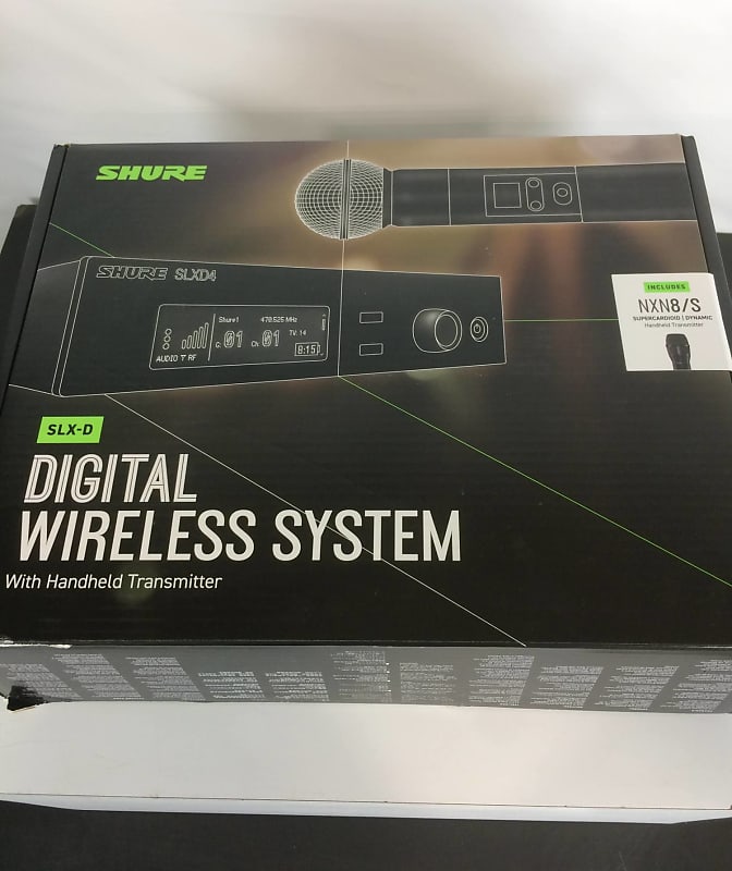 Shure SLXD24/N8SB Handheld Wireless Microphone System, J52 | Reverb