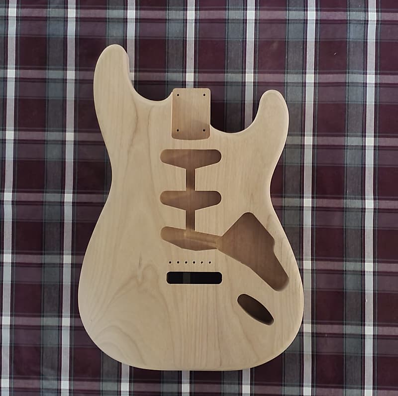 Woodtech Routing 2 pc. Alder Stratocaster Body - Unfinished | Reverb