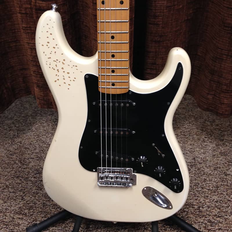 Epiphone S-300 Strat Copy White Maple Neck Hockey Stick | Reverb