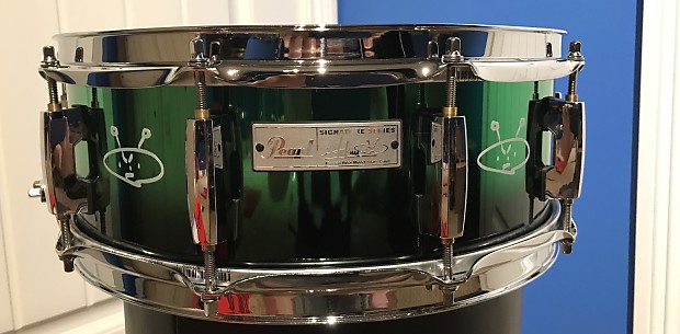 Pearl Signature Morgan Rose Alien Freak 14x5 Steel Snare Drum | Reverb