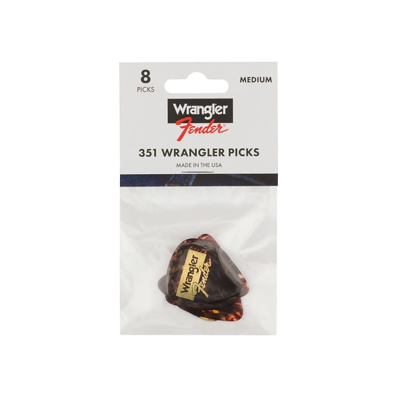 NEW Fender X Wrangler Picks - 351 Shape - Tortoiseshell - | Reverb