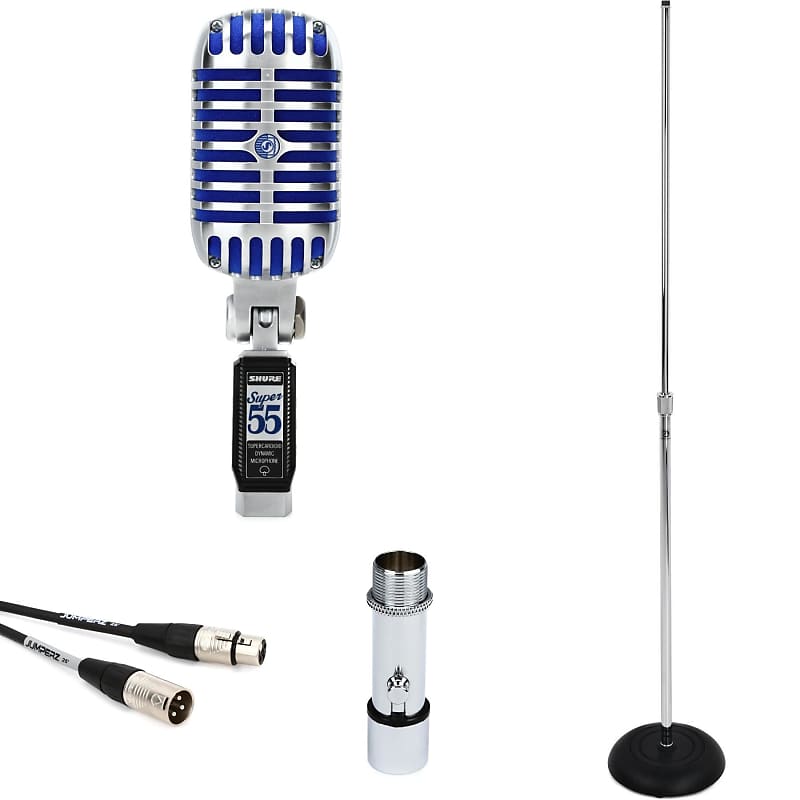 Shure Super 55 Deluxe Supercardioid Dynamic Vocal Microphone | Reverb