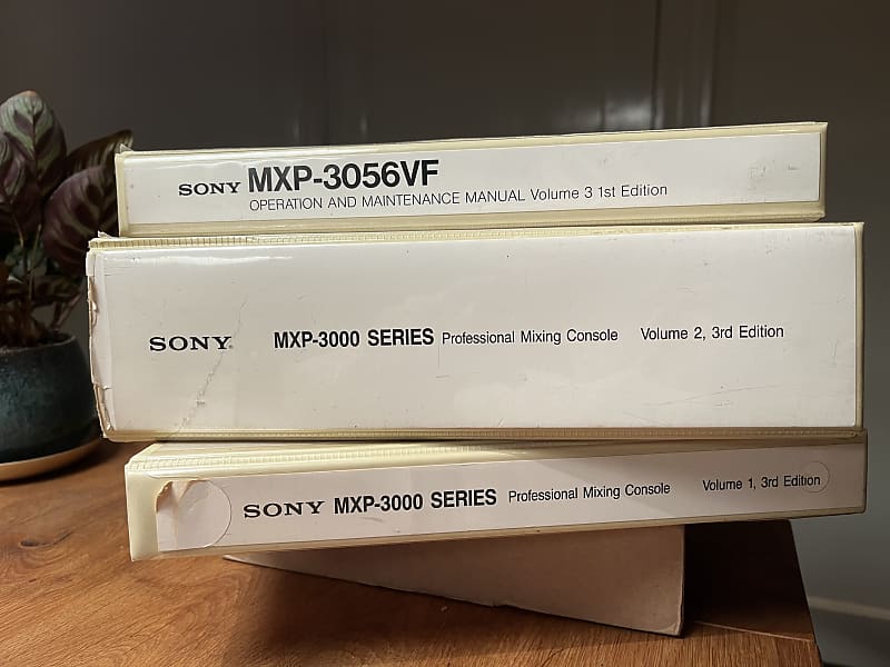 Sony MXP 3000 Series Operation and Maintenance | Reverb Deutschland