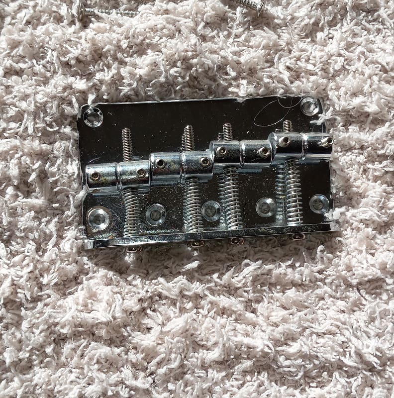 Squier P-Bass/J-Bass Bridge - Chrome | Reverb