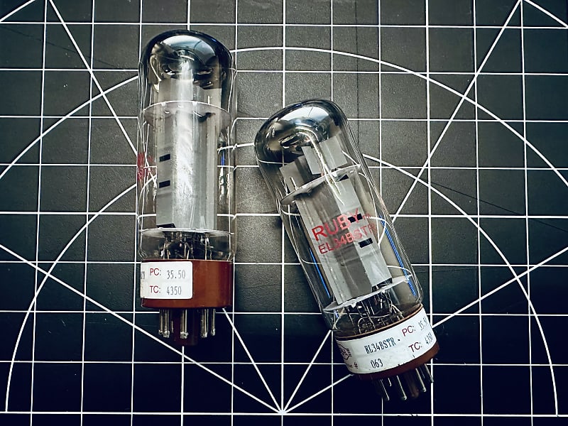 Ruby Tube EL34BSTR - Matched Pair | Reverb