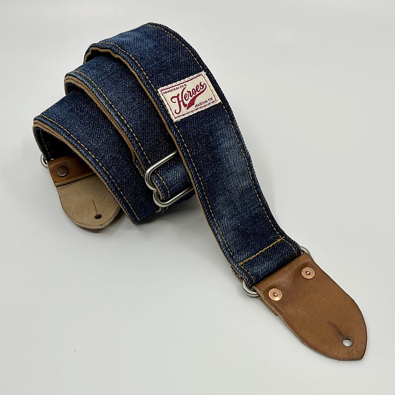 Denim Guitar Strap | Washed Indigo | Reverb