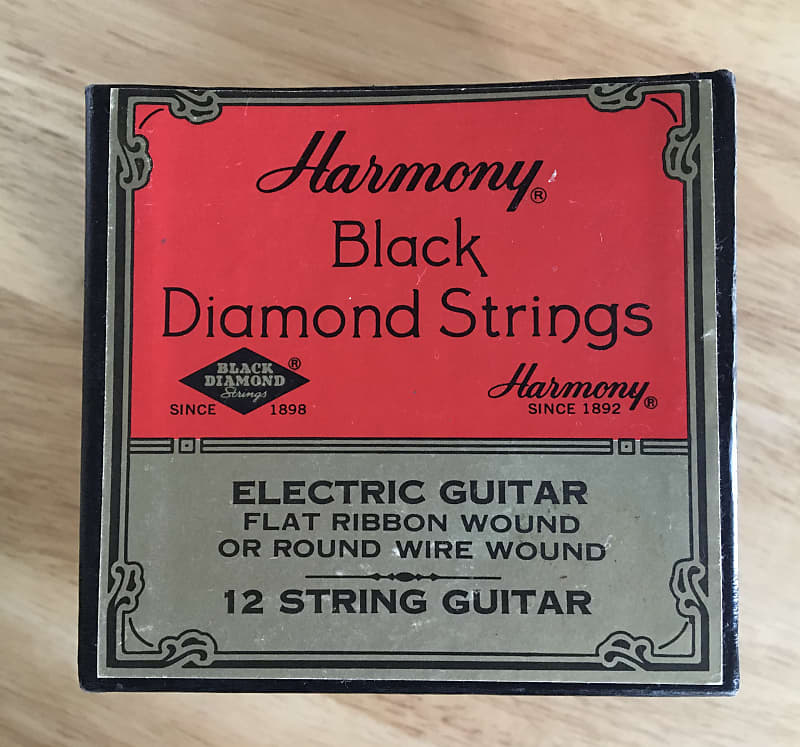 Vintage Harmony 12 String Electric Guitar String Cardboard | Reverb