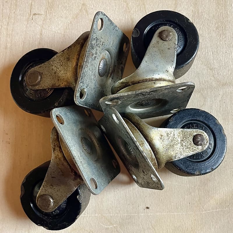 set of x4 Flexello 4x12 / 2x12 / Combo castors - Soundcity - | Reverb