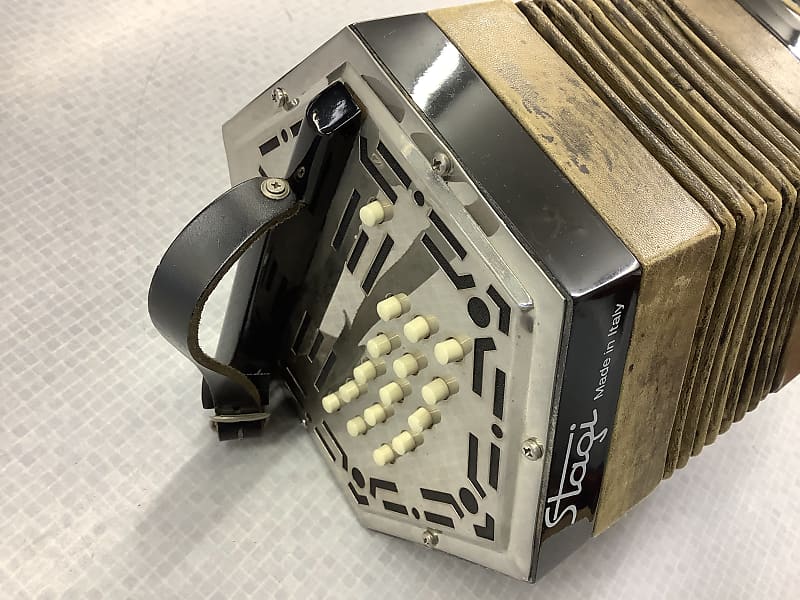 Stagi Anglo Concertina in c/g tuning made in Italy | Reverb