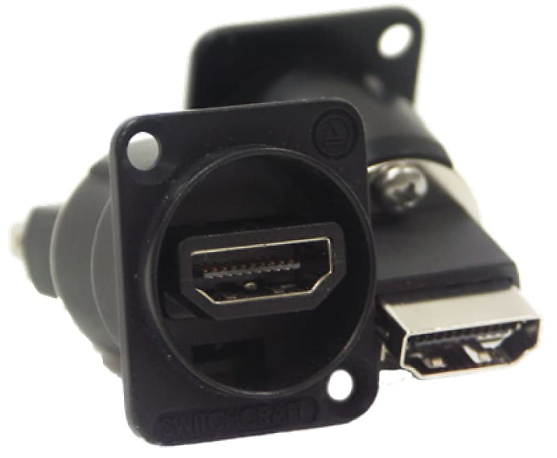 Switchcraft EHHD192B EH Series HDMI Feedthru, Black Finish | Reverb