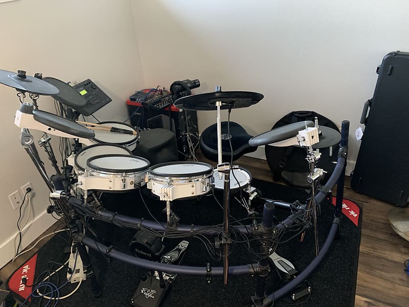 Roland td-10 drum kit with extras | Reverb
