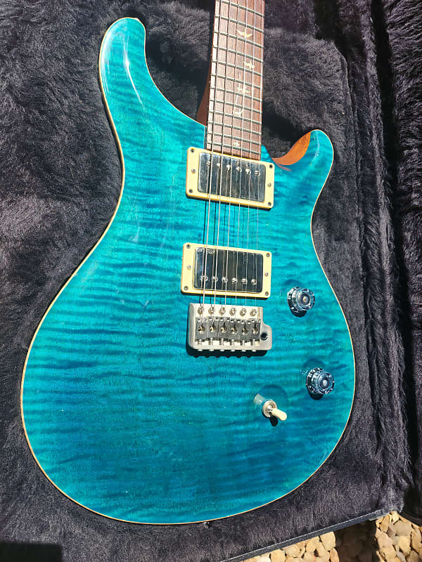 PRS Custom 24 20th anniversary 10 top 2005 - Blue | Reverb