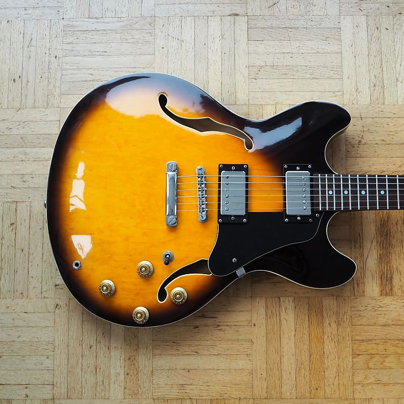 VIDEO! Johnson ES-335 style guitar - vintage style | Reverb