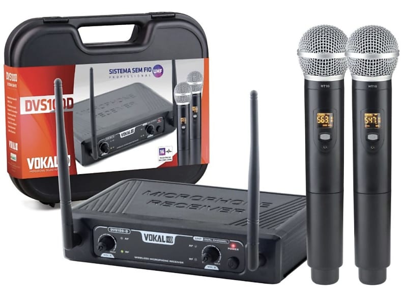 Vokal DVS100-DM Dual Handheld Wireless Microphone | Reverb