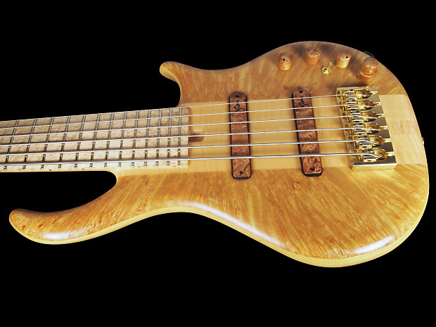 2008 Warrior Keith Horne Signature 6-String Bass w Burl | Reverb