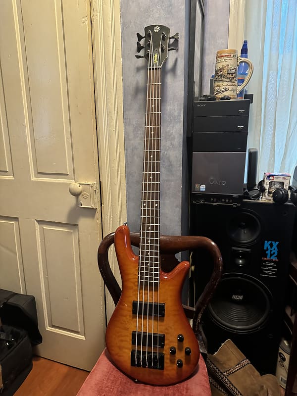 Spector 5 string bass guitar. Emg pickups - Honey | Reverb