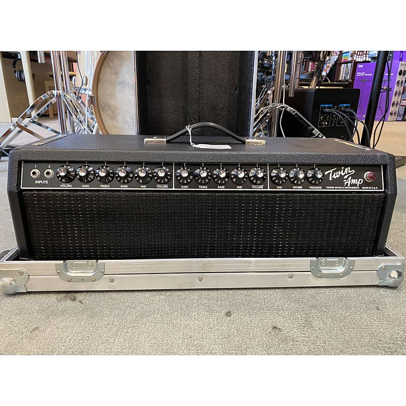 Fender Converted Twin Head (Pre-Owned) w/road case | Reverb
