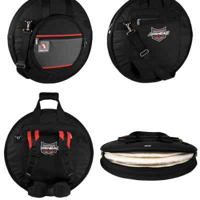 PieSafe 24” Leather Cymbal Bag w/ Packet and Backpack Straps | Reverb