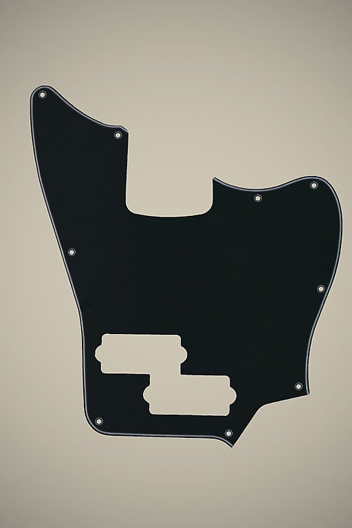 Fender Modern Player Jaguar Bass Pickguard. 3 Ply Black | Reverb