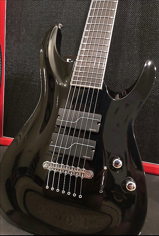 ESP STEF B-7 Stephen Carpenter Signature, Black | Reverb