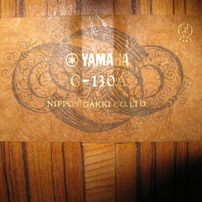 Yamaha G130A Nippon Gakki 1960s - Natural | Reverb