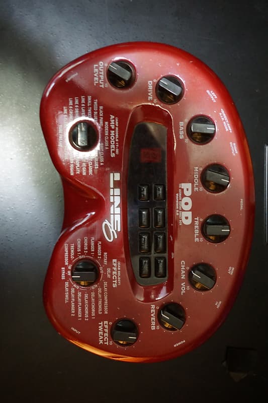 Line 6 POD 2.0 Multi-Effect and Amp Modeler 2010s - Red | Reverb
