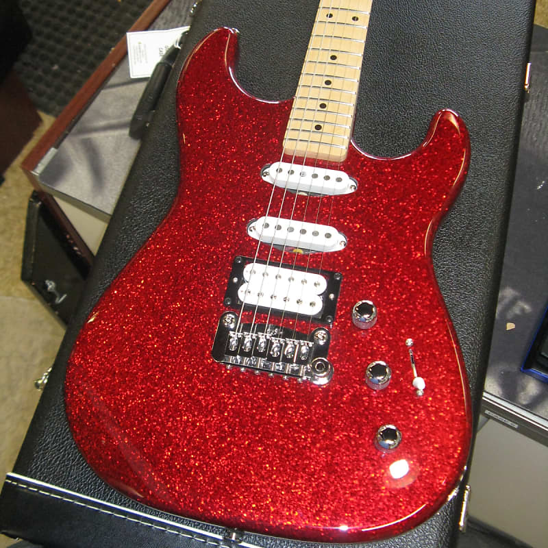 G&L USA Legacy HSS RMC 2021 Red Metal Flake Fullerton Option | Reverb