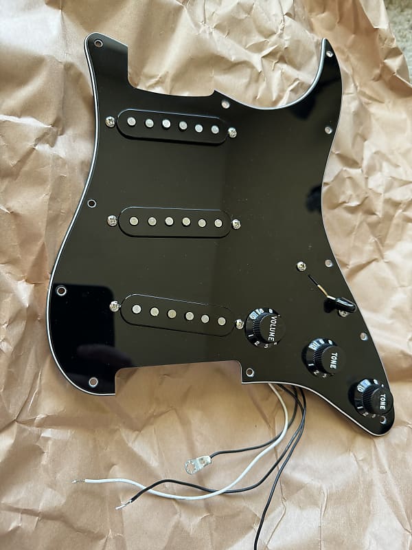 Fender Pre-Wired Loaded Strat Pickguard Custom Shop Custom | Reverb
