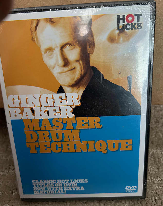 Ginger Baker Master Drum Technique Hot Licks Instructional | Reverb