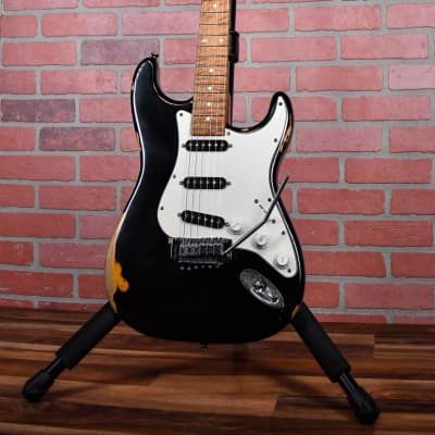 Medium Rare Guitars Diablo “Rat Strat” Relic Black Over | Reverb