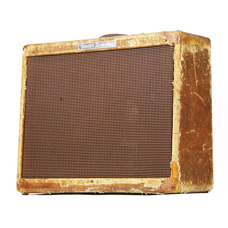 1955 Fender 5D8-A Twin Amp Tweed Narrow Panel | Reverb Australia