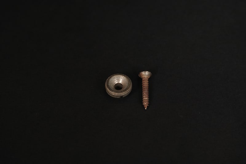 50's round string tree with screw - Aged | Reverb Australia