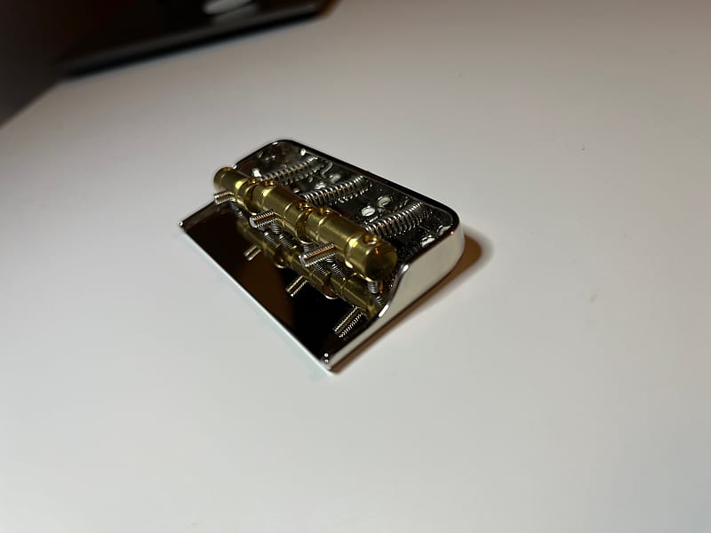 API Plating Nickel Tele Half/Cut Bridge with Gotoh In-Tune | Reverb