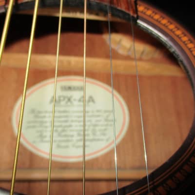 Yamaha APX-4A Acoustic/Electric Cutaway - Black | Reverb