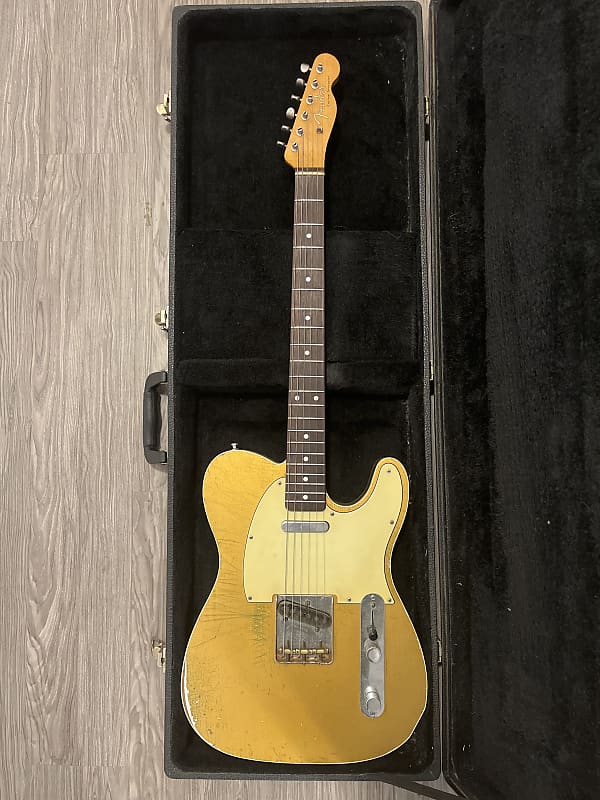 MJT Custom telecaster 2000s - Nitro gold | Reverb